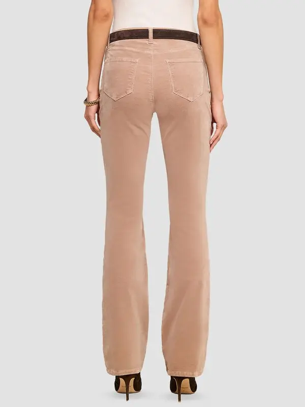 L'Agence Stevie Velvet High-rise Straight-leg Jeans