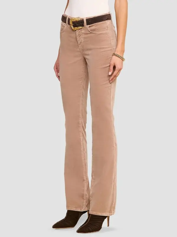 L'Agence Stevie Velvet High-rise Straight-leg Jeans