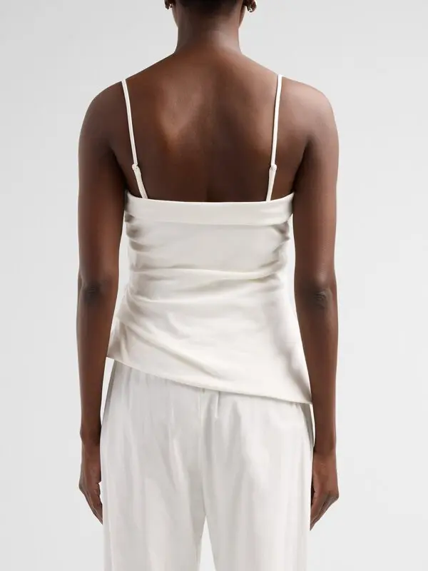 Simkhai Emerson Ruched Asymmetric Bustier Top