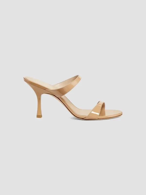 STUART WEITZMAN Nudist 85mm Slide Sandals - Adobe