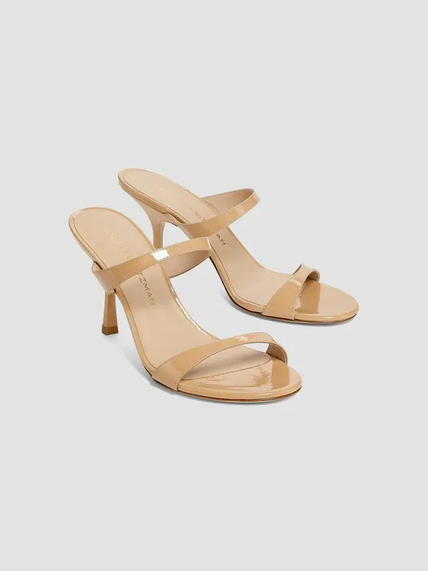 STUART WEITZMAN Nudist 85mm Slide Sandals - Adobe