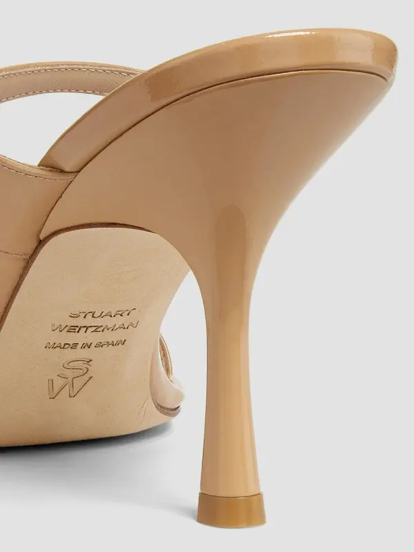 STUART WEITZMAN Nudist 85mm Slide Sandals - Adobe