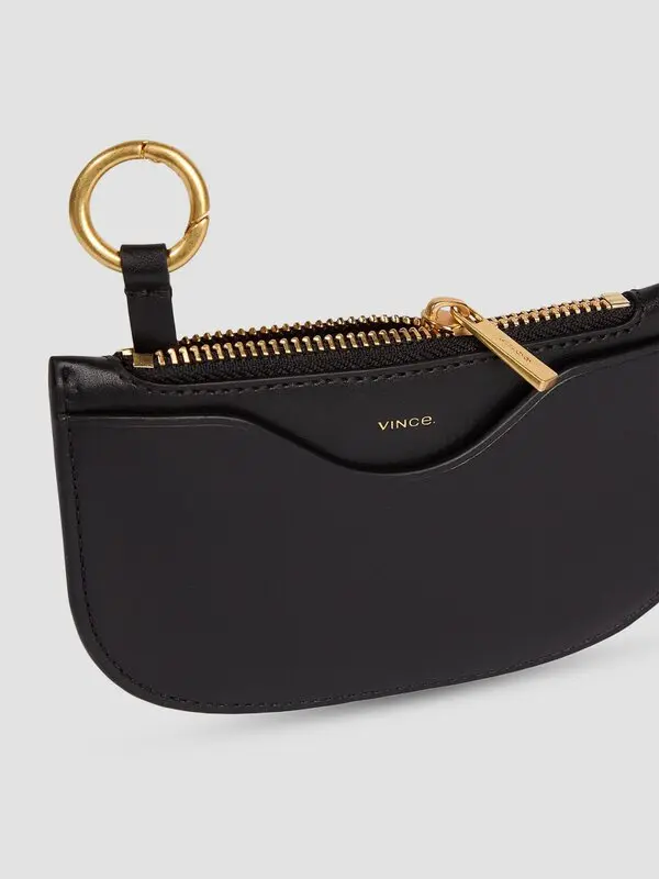 Vince Demma Half Moon Leather Card Case