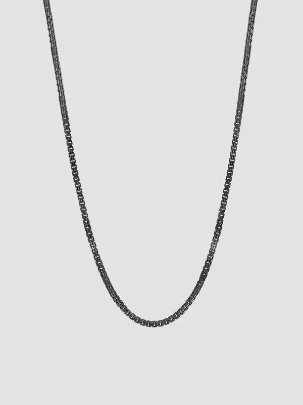 Saks Fifth Avenue Collection Black Ruthenium-plated Sterling Necklace - Silver
