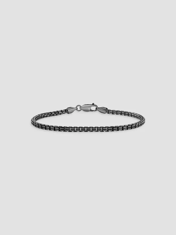 Saks Fifth Avenue Collection Black Ruthenium-plated Sterling Chain Bracelet