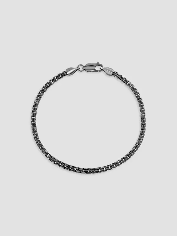 Saks Fifth Avenue Collection Black Ruthenium-plated Sterling Chain Bracelet