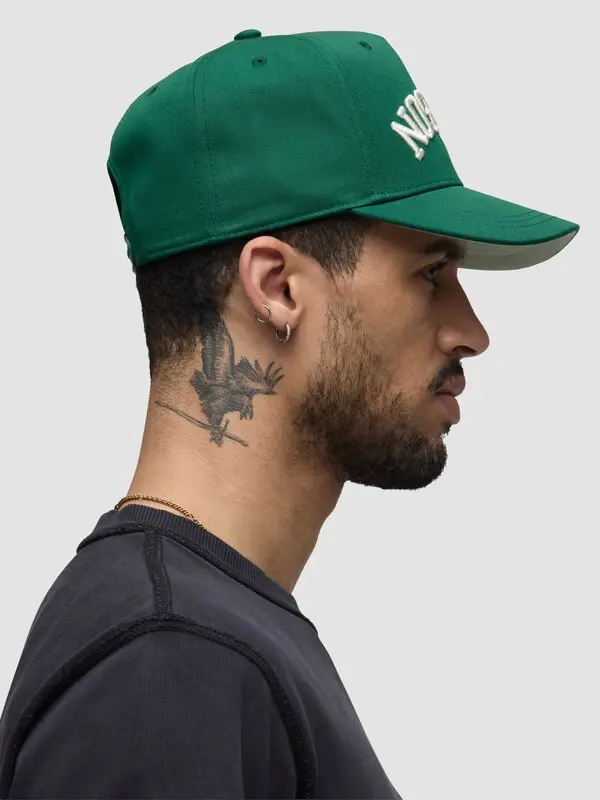 Hudson Jeans Embroidered Reverse Logo Baseball Cap - Forest