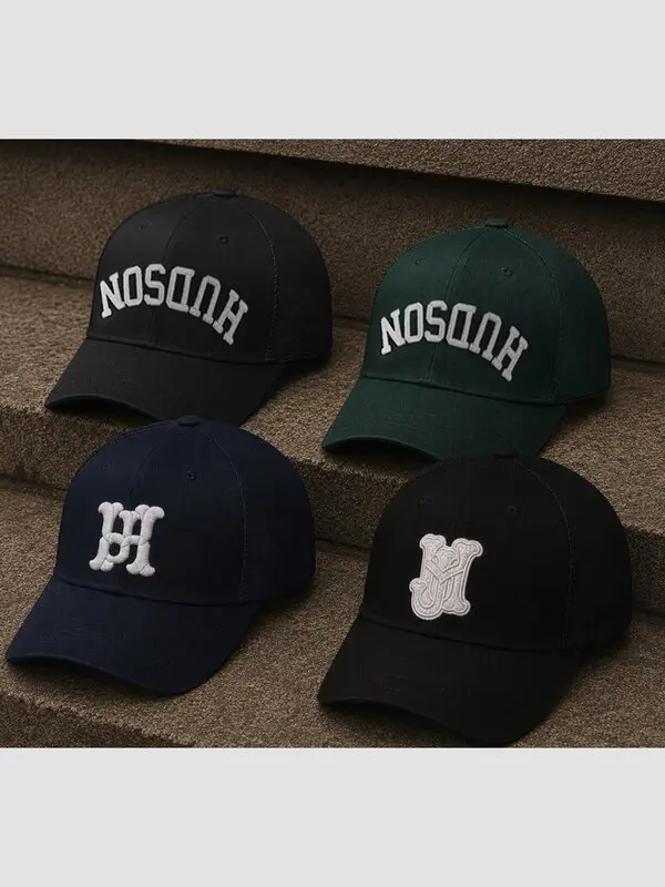 Hudson Jeans Embroidered Reverse Logo Baseball Cap - Forest