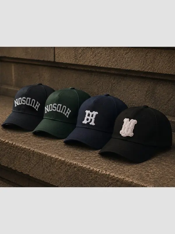 Hudson Jeans Embroidered Reverse Logo Baseball Cap - Forest