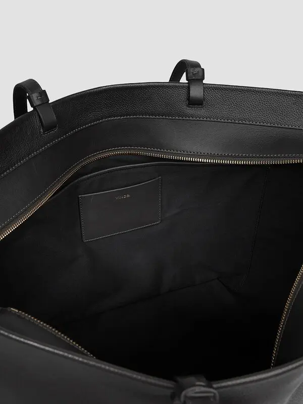 Vince Marin Leather Large Tote - Black