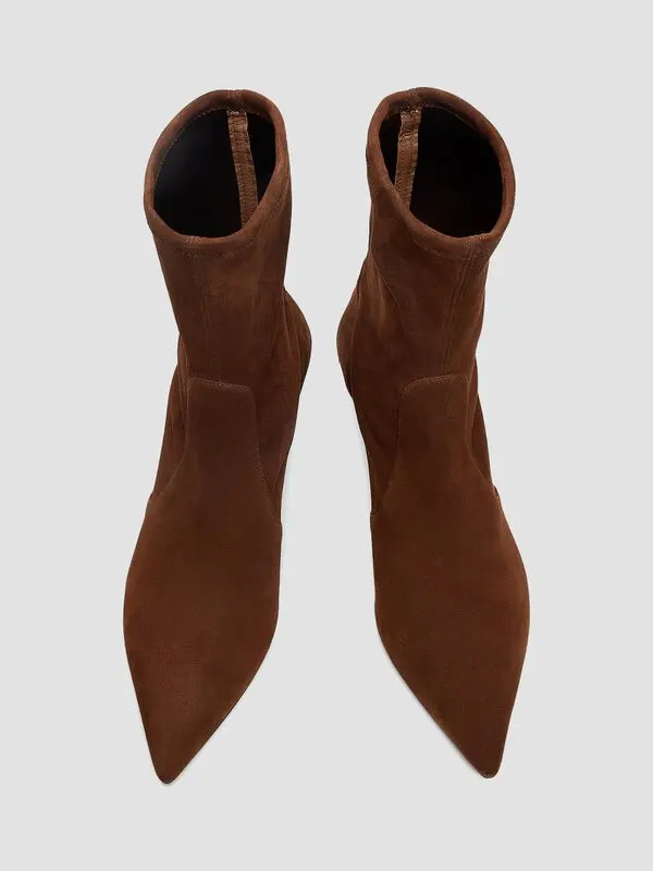 STUART WEITZMAN Vinnie 50mm Suede Boots - Deep Coffee