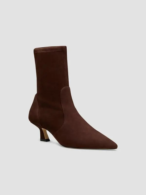 STUART WEITZMAN Vinnie 50mm Suede Ankle Boots - Walnut
