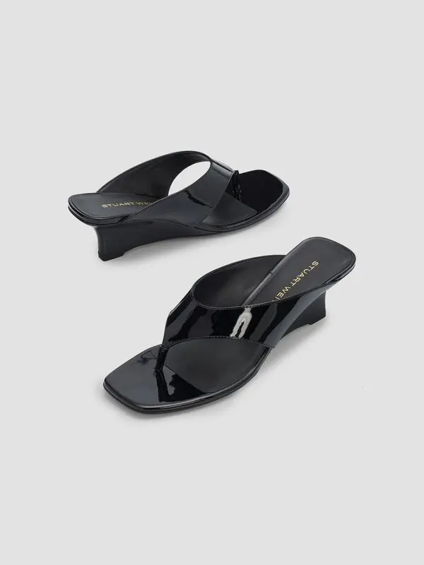 STUART WEITZMAN Vinnie 50mm Leather Sandals - Black
