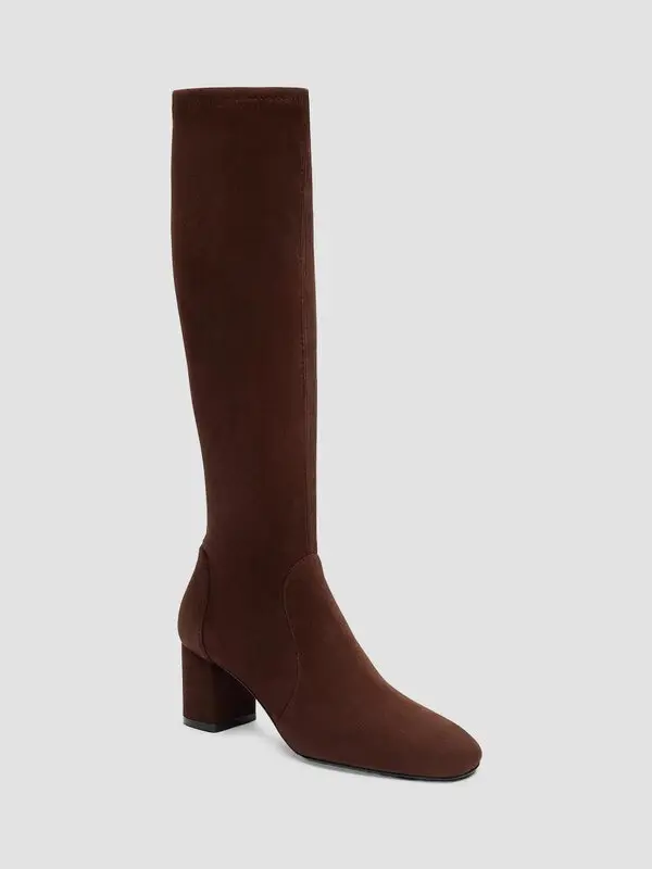 STUART WEITZMAN Lucie 60mm Suede Knee-high Boots - Walnut