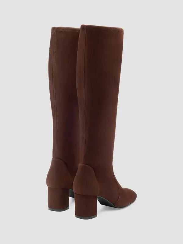 STUART WEITZMAN Lucie 60mm Suede Knee-high Boots - Walnut