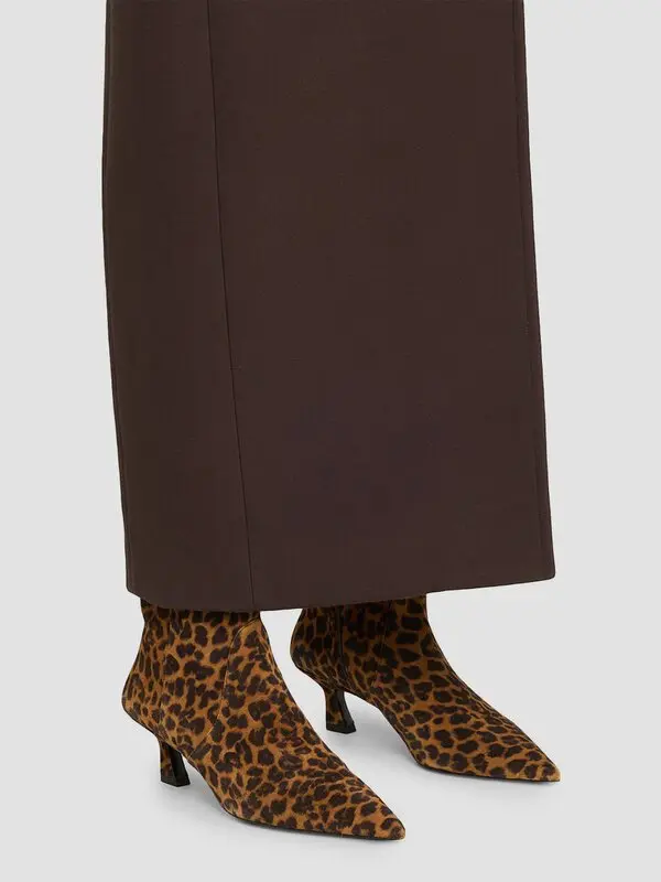 STUART WEITZMAN Vinnie 50mm -print Suede Knee-high Boots
