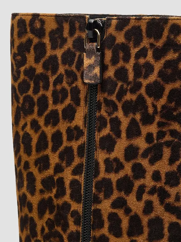 STUART WEITZMAN Vinnie 50mm -print Suede Knee-high Boots
