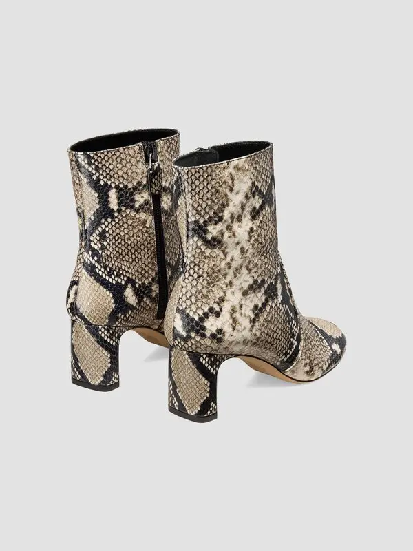 STUART WEITZMAN Babette 60mm Snake-embossed Leather Boots