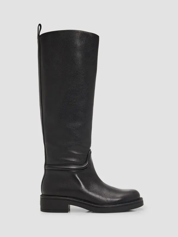 STUART WEITZMAN Celia Leather Riding Boots - Black