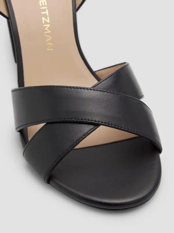 STUART WEITZMAN Alyssa 85mm Leather Block Sandals