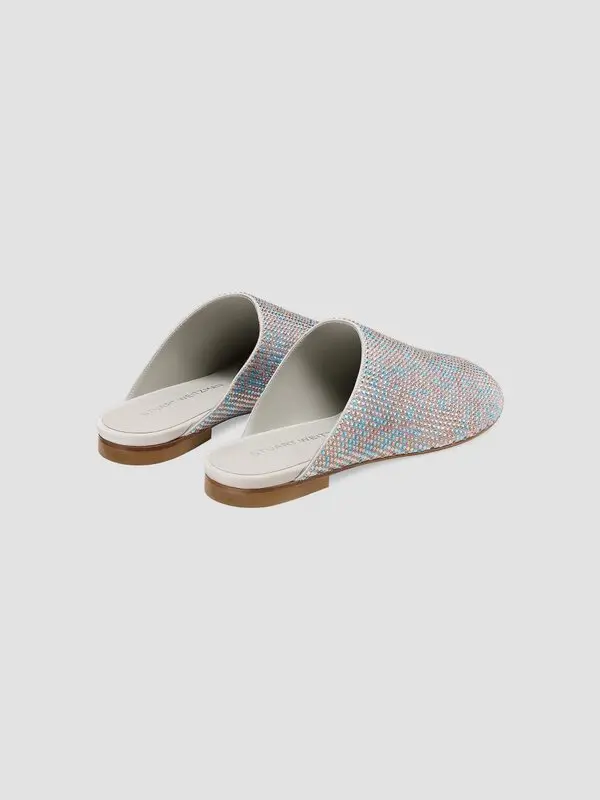 STUART WEITZMAN Talia Shine Mules - Perla