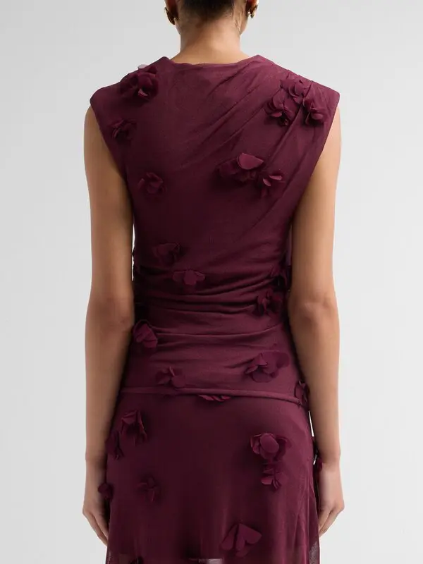 Simkhai Tessa Floral Appliqué Top