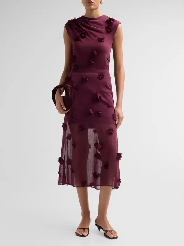 Simkhai Tessa Floral Appliqué Top
