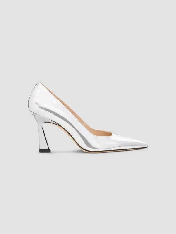 STUART WEITZMAN Vinnie 85mm Leather Pumps - Silver