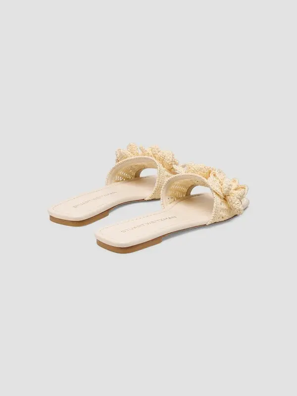 STUART WEITZMAN Lotus Crocheted Sandals - Chalk