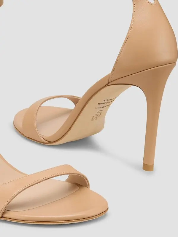 STUART WEITZMAN Nudist Ii 100mm Leather Sandals