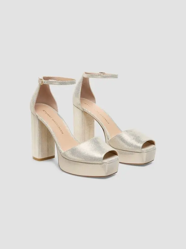 STUART WEITZMAN Sabrina 110mm Leather Platform Sandals