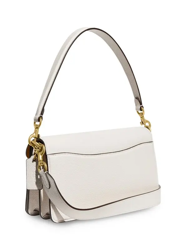 COACH Tabby Leather Shoulder Bag - White