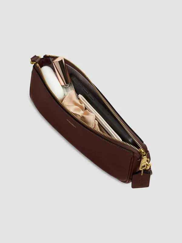 COACH Plaza Leather Shoulder Bag - Maple