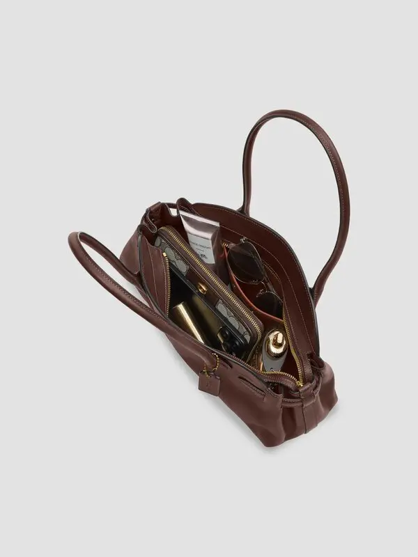 COACH Soft Empire 34 Leather Carryall - Maple