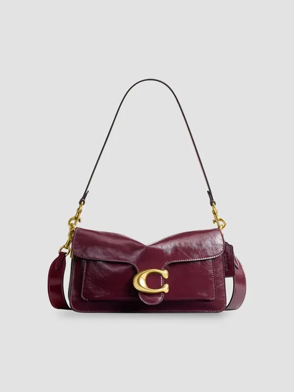 COACH Tabby 26 Glazed Leather Shoulder Bag