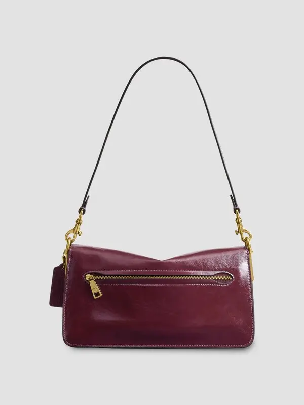 COACH Tabby 26 Glazed Leather Shoulder Bag