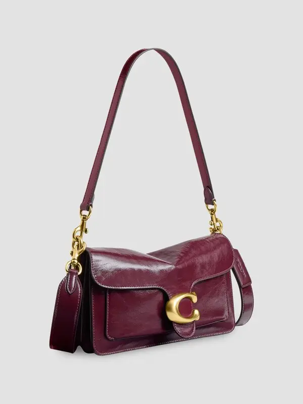 COACH Tabby 26 Glazed Leather Shoulder Bag
