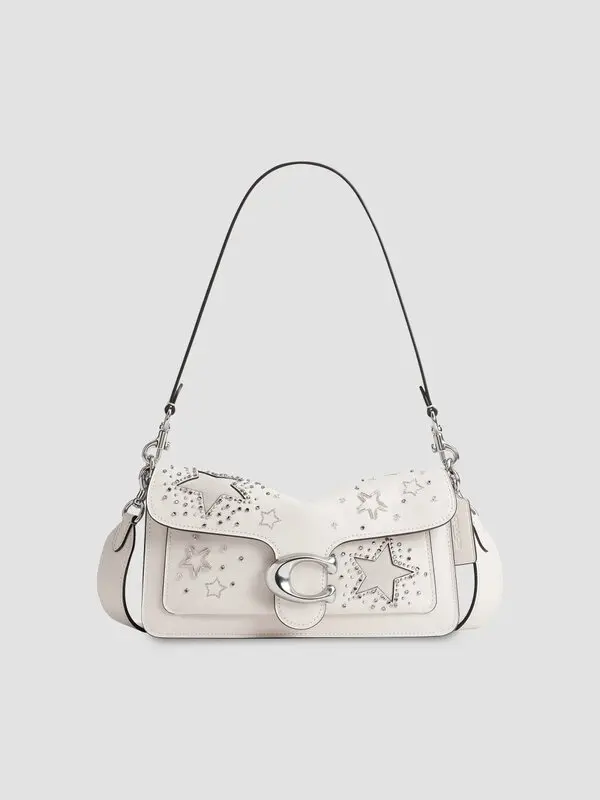 COACH Tabby 26 Celestial Embroidered Leather Shoulder Bag - Chalk