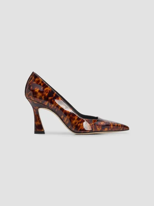 STUART WEITZMAN Vinnie 85mm Printed Leather Pumps