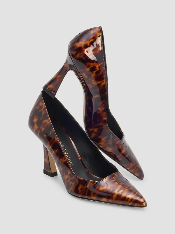 STUART WEITZMAN Vinnie 85mm Printed Leather Pumps