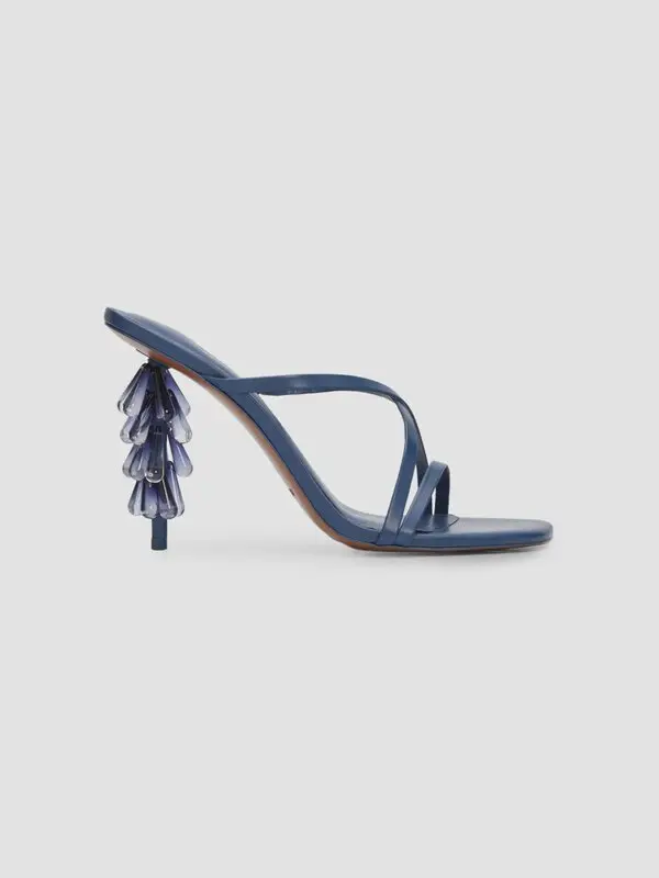 Cult Gaia Sage 90mm Teardrop Heel Sandals - Sage Tide