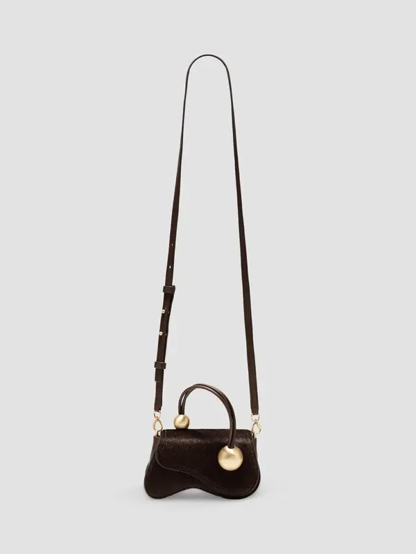 Cult Gaia Kazia Nano Crossbody Bag - Dark Java
