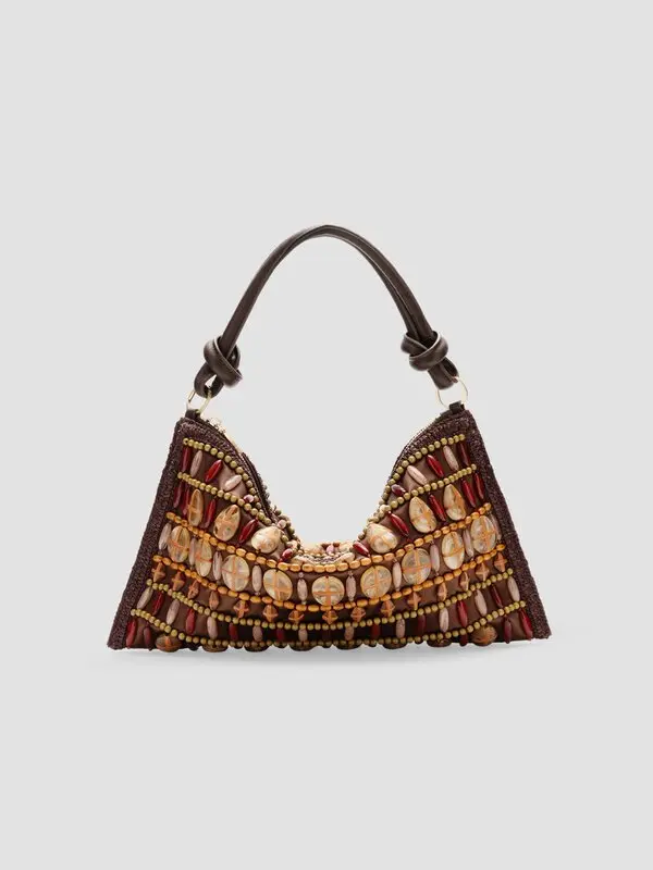 Cult Gaia Hera Embellished Mini Shoulder Bag - Luwak