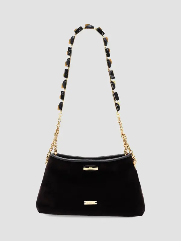 Cult Gaia Mini Kiraz Studded-strap Shoulder Bag