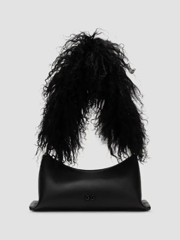 Cult Gaia Osa Shearling Shoulder Bag