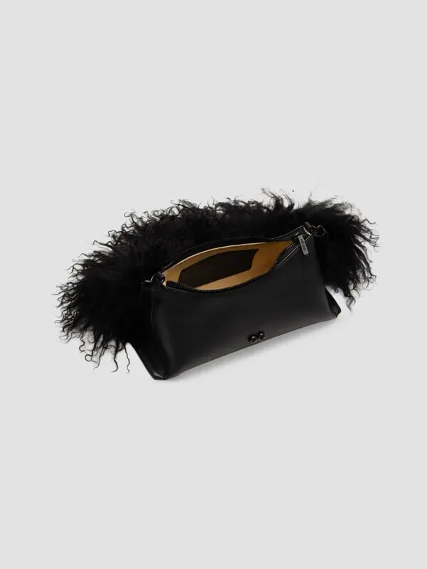 Cult Gaia Osa Shearling Shoulder Bag