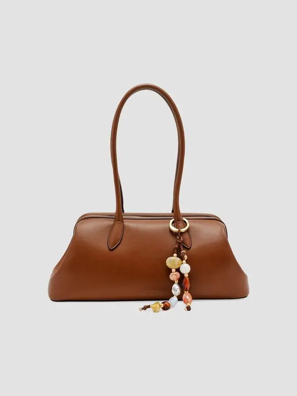 Cult Gaia Raia Bag Charm-detail Leather Satchel