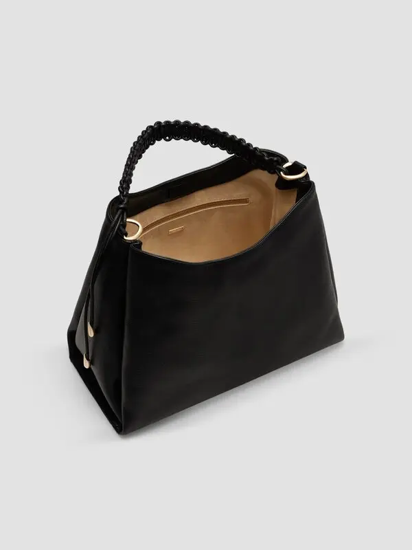 Cult Gaia Osa Leather Tote Bag - Black