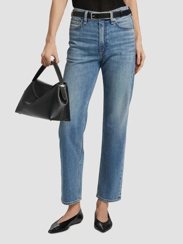 Rag & Bone Harlow Mid-rise Straight Ankle Jeans