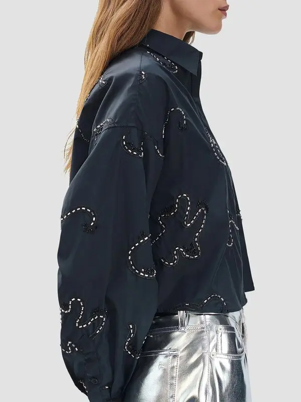 Rag & Bone Beatrice Beaded Cotton Shirt